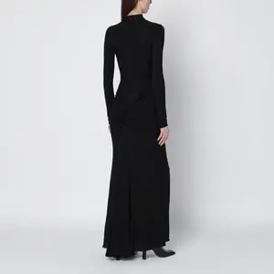 Alaïa Long Dress With Back Draping