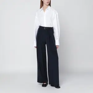 Max Mara Silk-blend Wide Leg Trousers