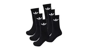 Adidas Trefoil Crew Cushioned Socks - Black