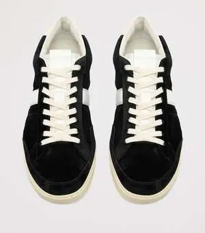 TOM FORD Leather T Sneakers - Black