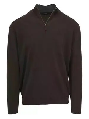Kinross Cashmere Zip Closure Sweater