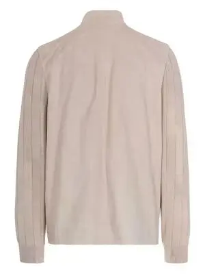 Eleventy Ribbed-panel Jacket - Neutrals