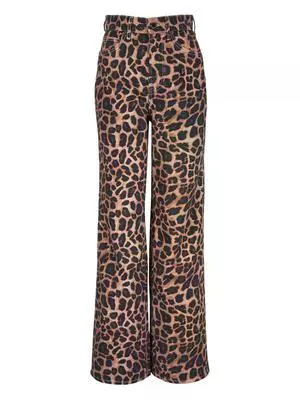 Veronica Beard Taylor Leopard-print Jeans