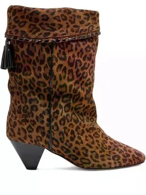 MARANT ETOILE Dalby Leopard-print Boots