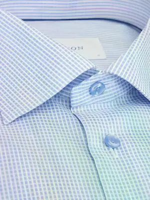 Eton Check-pattern Shirt - Blue