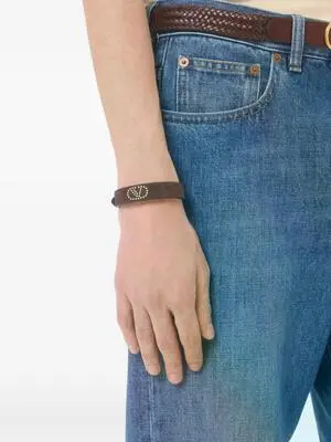 Valentino Garavani Vlogo Signature Suede Bracelet