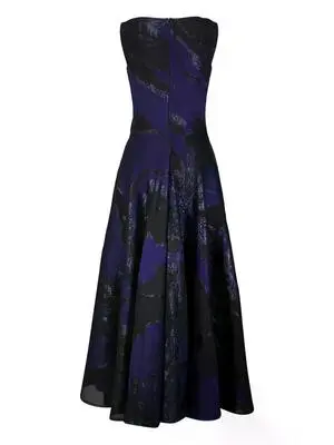 Talbot Runhof Floral Sleeveless Maxi Dress
