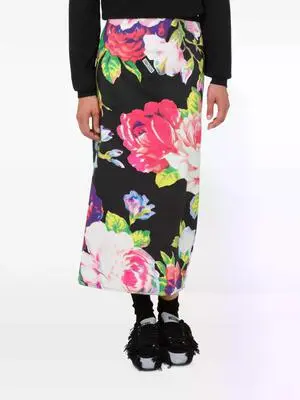Moschino Floral-pattern Straight Skirt
