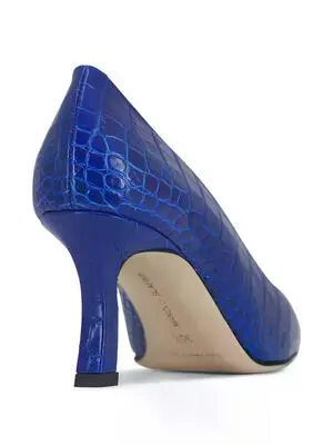Manolo Blahnik Crocodile-effect Pumps