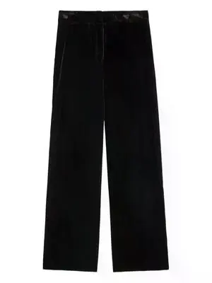 Veronica Beard Velvet Wide-leg Trousers