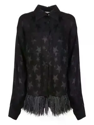 SHIRTAPORTER Star-print Fringed Jacket
