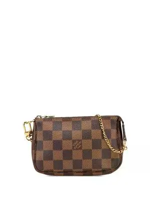 LOUIS VUITTON 2016 Damier Ebene Mini Pochette Accessoires
