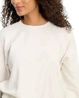 Velvet By Graham & Spencer Long Sleeve Crewneck Sweatshirt - Beach
