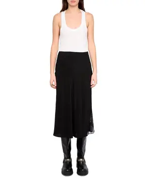 Zadig&Voltaire Jayla Midi Skirt - Black