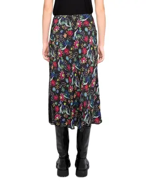 Zadig&Voltaire Jayla Floral Print Midi Skirt