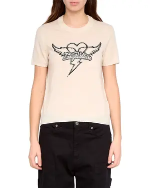 Zadig&voltaire Drop Shoulder T-shirts For Women