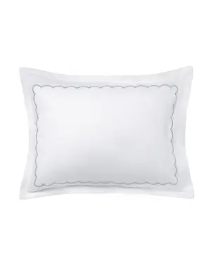 DOMANI HOME Scallop Hotel Duvet Cover Set 4 Piece Set - Blue