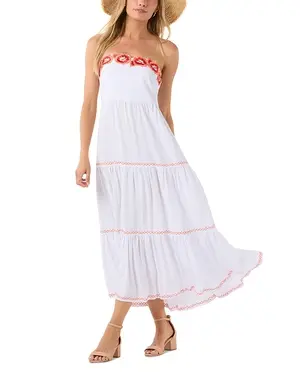 Tiare Hawaii Seapsray Maxi Dress - White