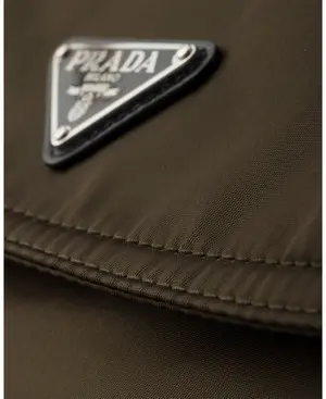 Prada Re-nylon And Leather Bag - Forest