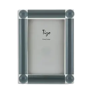 TIZO Crystal Glass Frame, 4 X 6 - Gray