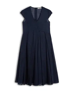 JIL SANDER Pleated A-line Dress