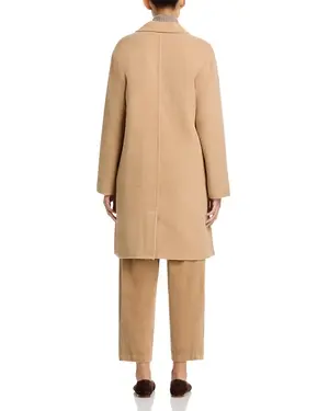 Eileen Fisher Notch Collar Wool Coat