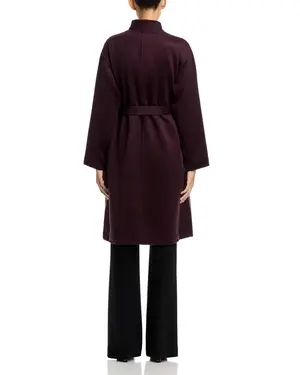 Eileen Fisher High Collar Wool Coat