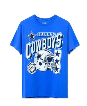 Junk Food Clothing Nfl Dallas Cowboys Checkdown T-shirt - Royal