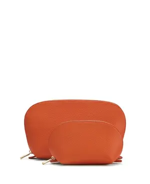 Cuyana Travel Case Set Burnt Orange