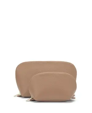 Cuyana Travel Case Set Cappuccino