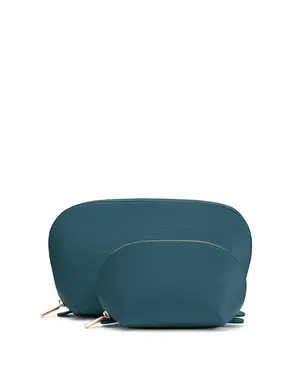Cuyana Travel Case Set Deep Ocean