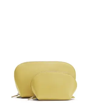 Cuyana Travel Case Set - Lime