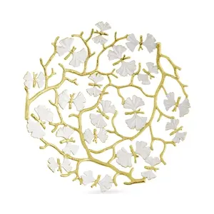 Michael Aram Butterfly Gingko Gold Tone Bread Basket