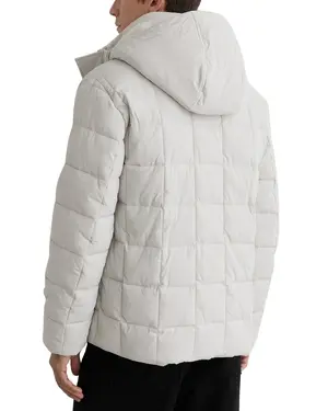 REISS Long Sleeve Borg Lined Quilted Puffer Jacket