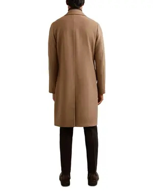 REISS Empire Relaxed Fit Wool-blend Overcoat - Camel