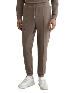 REISS Premier Interlock Drawstring Jogger Pants - Light Brown