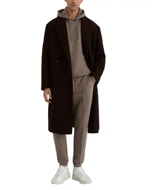 REISS Premier Interlock Drawstring Jogger Pants - Light Brown