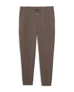 REISS Premier Interlock Drawstring Jogger Pants - Light Brown