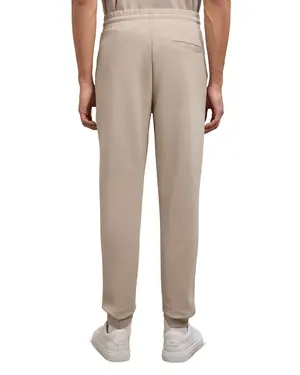 REISS Premier Interlock Drawstring Jogger Pants - Stone
