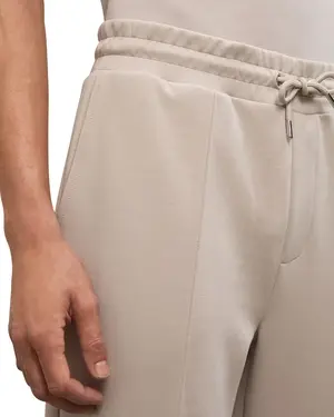 REISS Premier Interlock Drawstring Jogger Pants - Stone