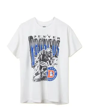 Junk Food Clothing Nfl Denver Broncos Rushing Tee - White