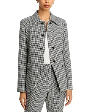 Elie Tahari Greta Checked Jacket