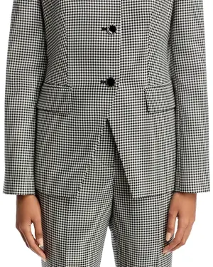 Elie Tahari Greta Checked Jacket