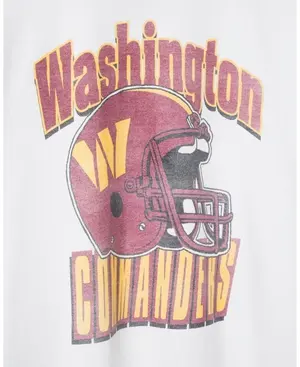 Junk Food Clothing Nfl Washington Commanders Throwback Helmet Flea Market Tee