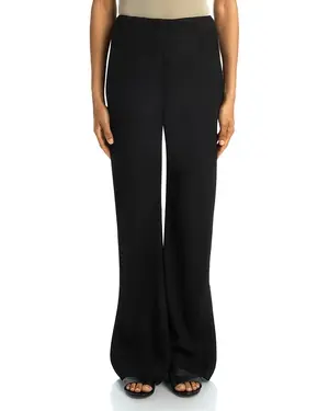 Black Crepe Trousers