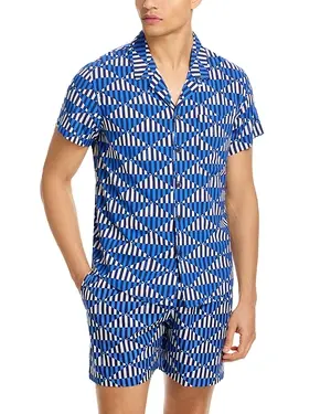 YUASA MENSWEAR Vertigo Diamonds Resort Shirt