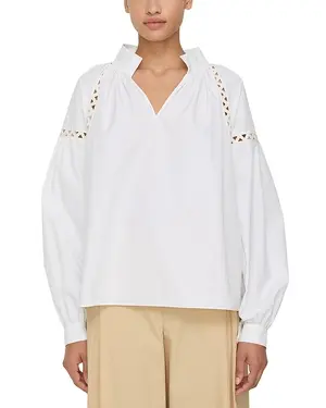 Lafayette 148 New York Raglan Sleeve Top
