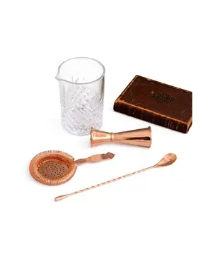 COPPERMILL KITCHEN Cmk Vintage Inspired Glass Barware, Set Of 4