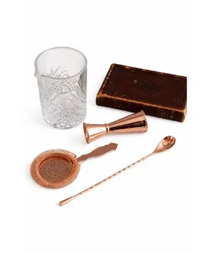 COPPERMILL KITCHEN Cmk Vintage Inspired Glass Barware, Set Of 4