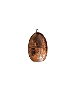 COPPERMILL KITCHEN Cmk Etched Bird & Floral Egg Ornaments Set Of 2